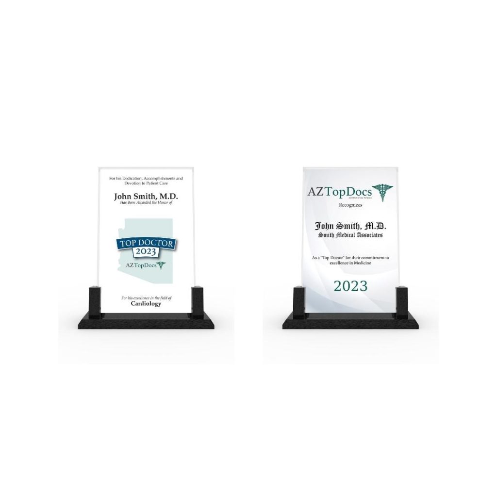 Marble Base Desktop Award Stands USA Top Docs