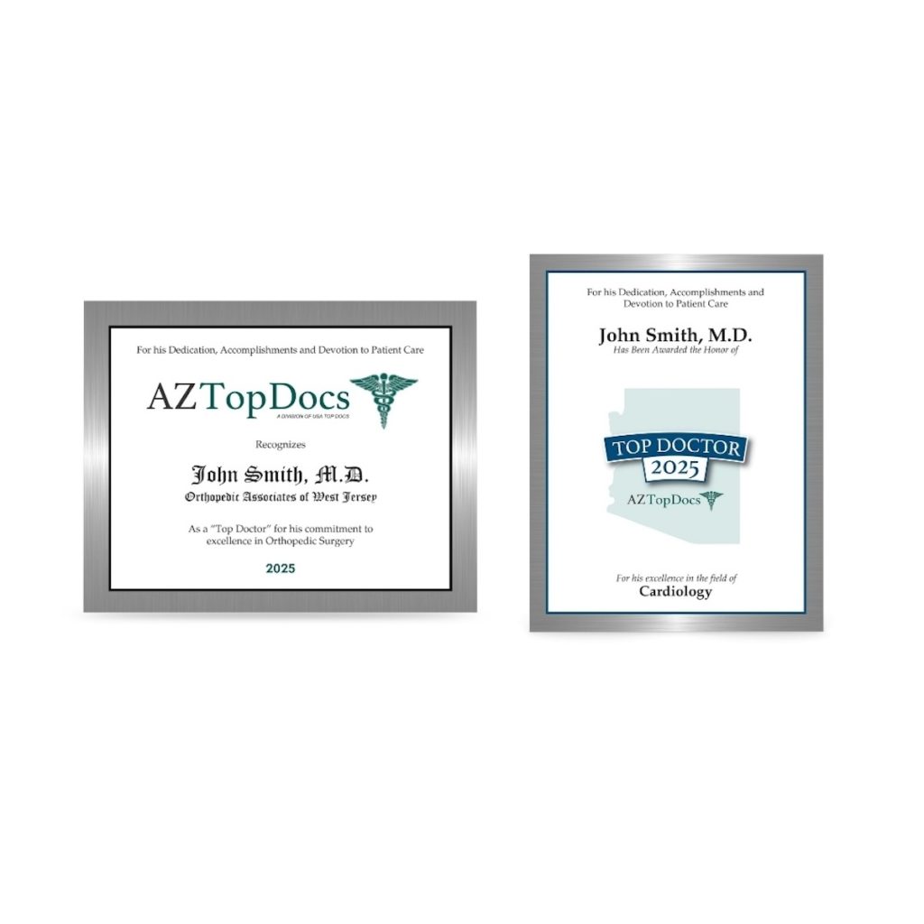 Metal Wall Plaques - USA Top Docs