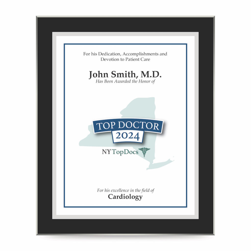 NY Basic Package with Plaque - USA Top Docs